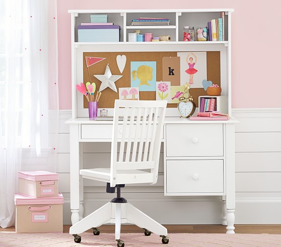 Catalina Kids Storage Desk & Tall Hutch | Pottery Barn Kids