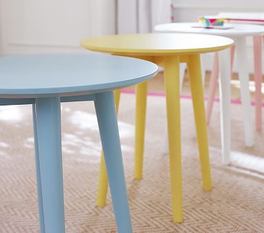 Modern Spindle Kids Side Table | Pottery Barn Kids