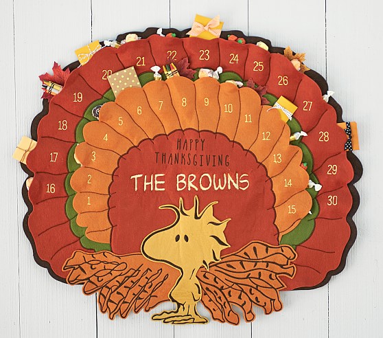 Peanuts® Thanksgiving Advent Calendar | Thanksgiving Decoration ...